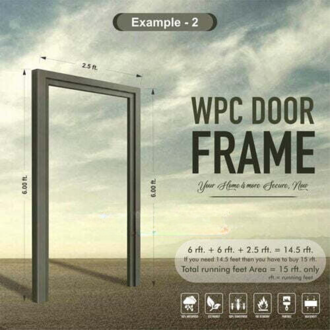 Door Frame 5" X 2.5" Single Pattam 103