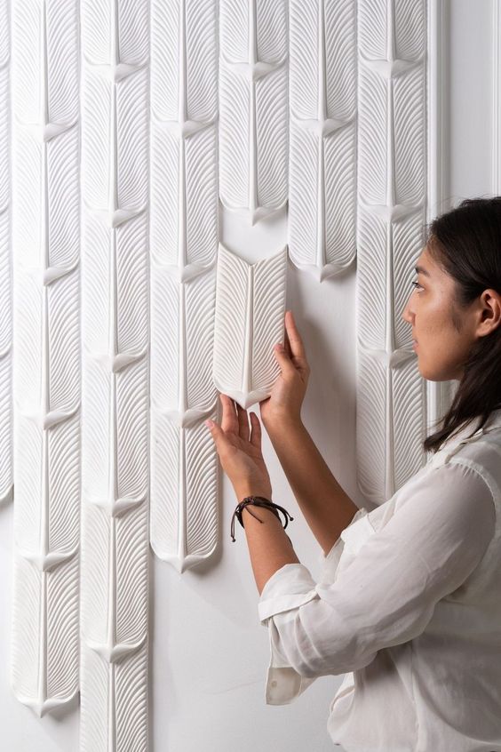 PU Feather Stone 0010